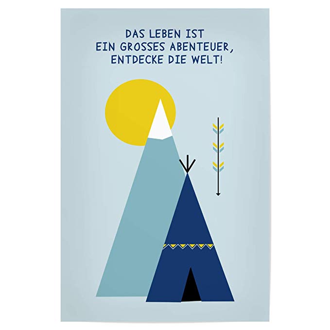Kinderposter Tipi | Poster Kinderzimmer